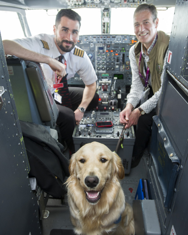Guide Dog Puppies Get Familiarised with Jet2.com at Edinburgh Airport
