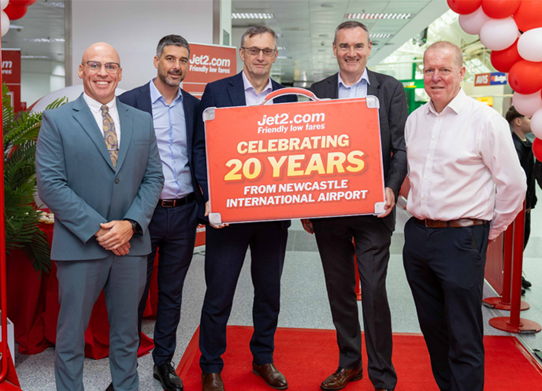 Jet2.com celebrates 20 years of award-winning flights from Newcastle ...